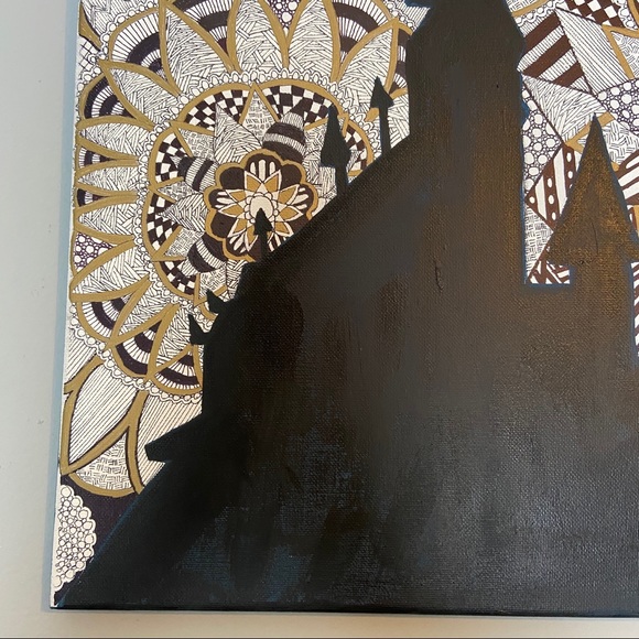 Wall Decor | Harry Potter Inspired Zentangle Canvas Wall Art | Poshmark